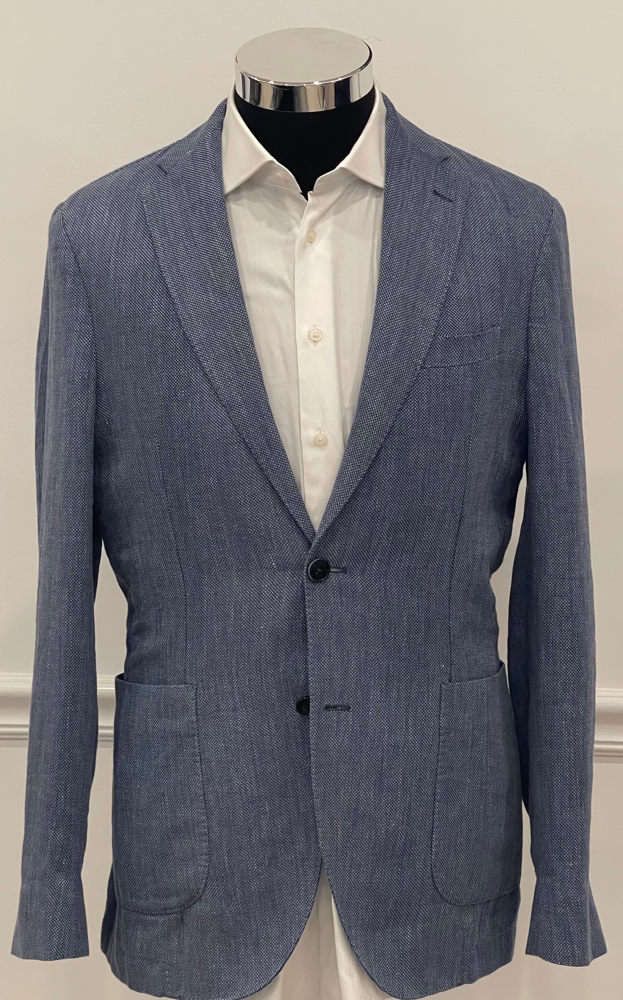 Cotton Linen Textured Blazer – Georgetowngent